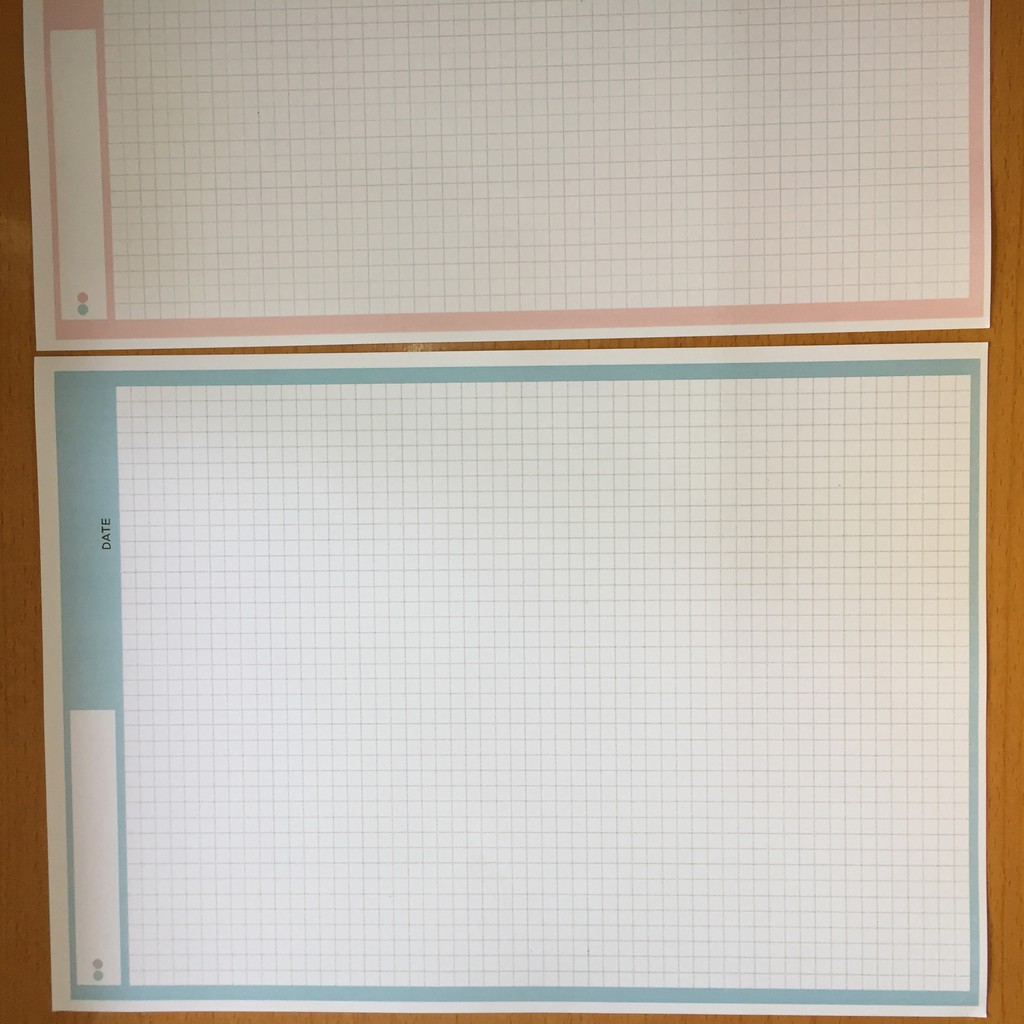 Korean Note paper size A4 2 colors blue and pink supports effective ...