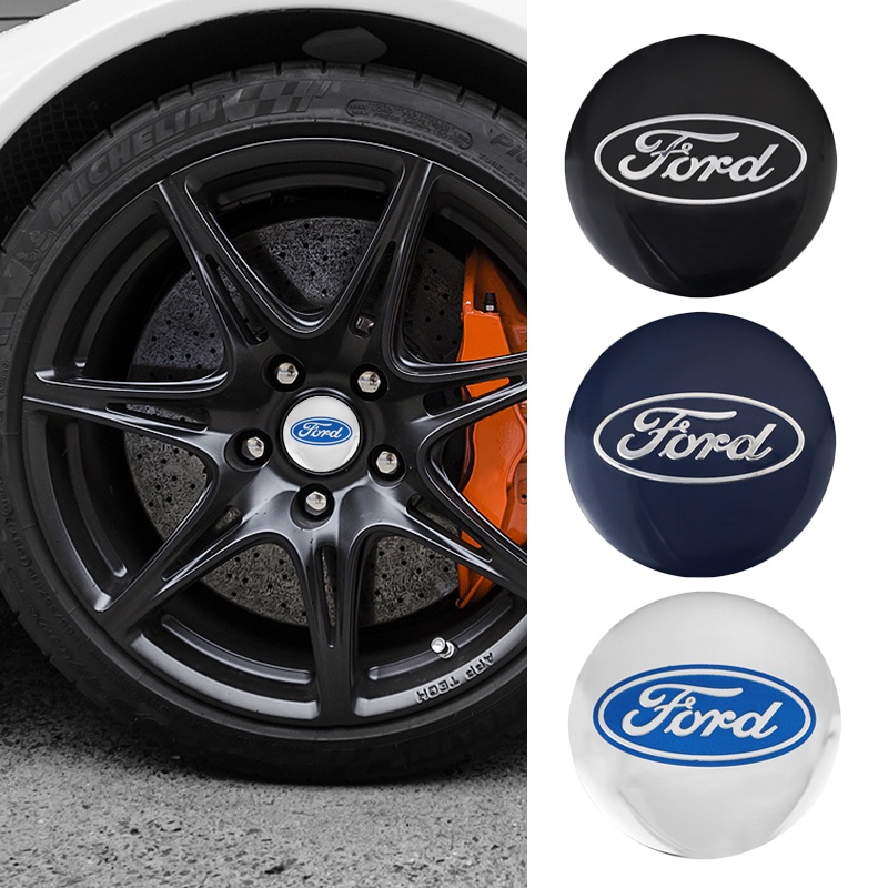 4Pcs 56mm Car Wheel Hub Cap Metal Emblem Stickers Accessories For Ford ...