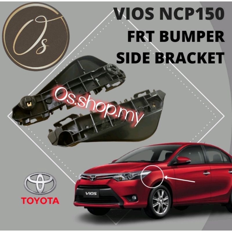 TOYOTA VIOS ncp150 2013-2018 FRONT / DEPAN TEPI BUMPER SIDE BRACKET ...