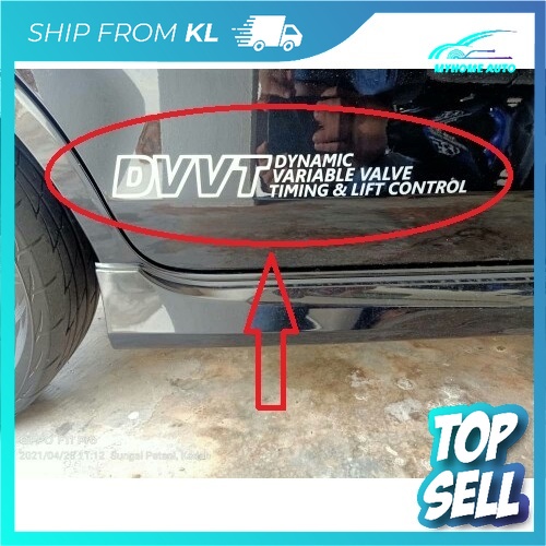 Dvvt Car Sticker / Sticker Car Dvvt / DVVT Vinyl Car Sticker | Shopee ...