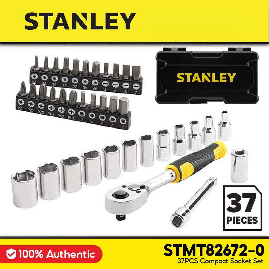 STANLEY STMT82672-0 (1/4DR) 37PCS COMPACT SOCKET SET (HANDTOOLS SET ...