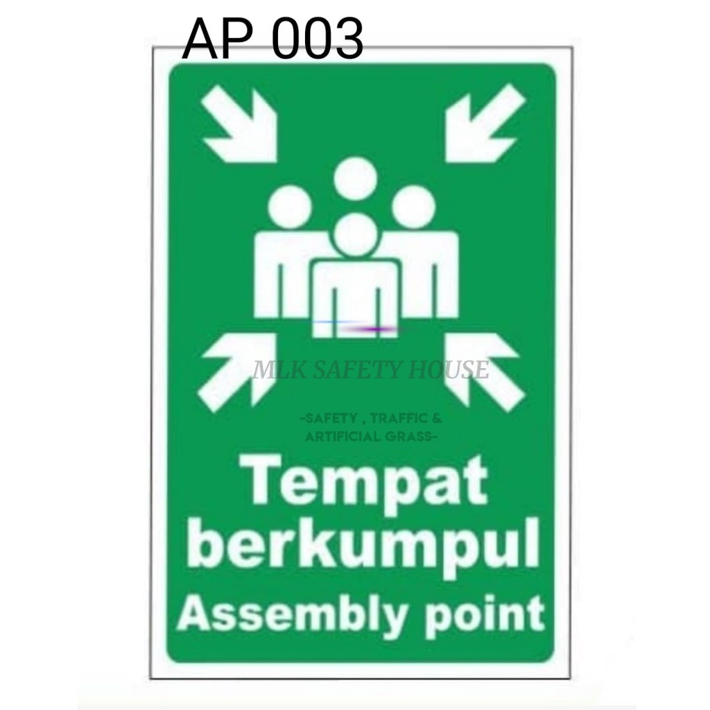 EMERGENCY ASSEMBLY POINT/ TEMPAT BERKUMPUL SEMASA KECEMASAN - Acrylic ...