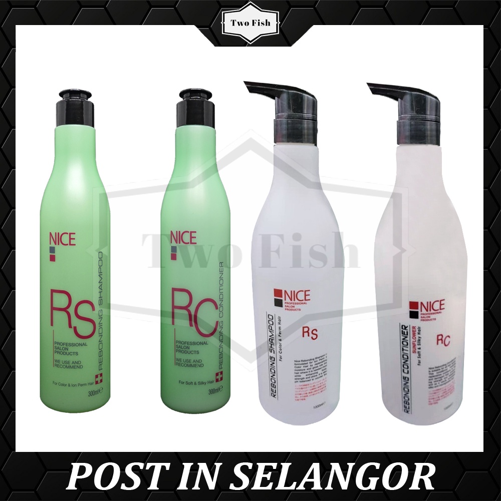 TFM NICE Rebonding Protein Shampoo & Conditioner 300ML/1L | Shopee Malaysia