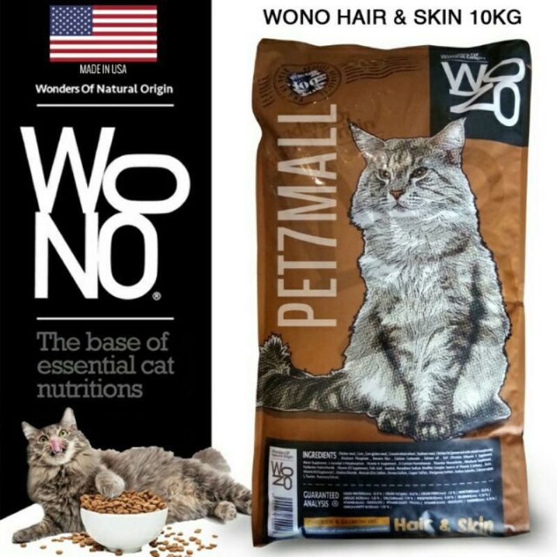 🇺🇸100% original【Wono】🎁Hair&Skin cat dry food 10kg | Shopee Malaysia