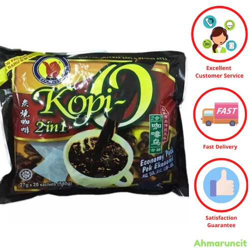 Ready Stock Cap Tangan Kopi O 2 in 1 咖啡乌含糖 Coffee 2 in 1 Economy Pack 27g x 20 sachets (540g ...
