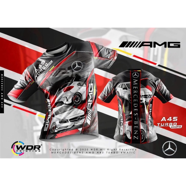 MERCEDES AMG A45 SUBLIMATION JERSEY | Shopee Malaysia