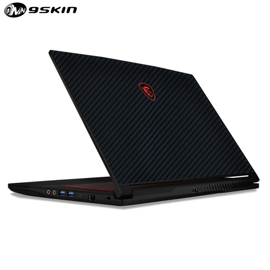 9skin - Premium Skin for MSI GL63 8SE RTX2060 - Black Carbon Vinyl ...