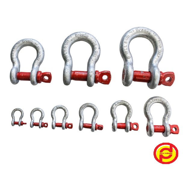 BOLT SCREW PIN BOW SHACKLE ( 1TON-8.50TON ) | Shopee Malaysia