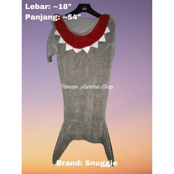 [Bundle] Snuggie Grey Shark Blanket 137cm | Shopee Malaysia