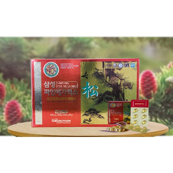 Samsung Pine Mega Max Korean Red Pine Essential Oil (Box Of 180 Tablets ...