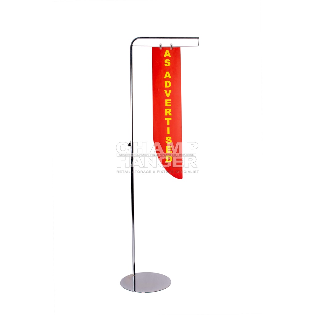 (READY STOCK) Height Adjustable L-Shape Poster Display Stand / Sign ...