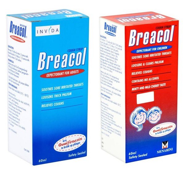 Breacol Adult Children Cough Syrup, Irritated Throat 60ml Ubat Batuk ...