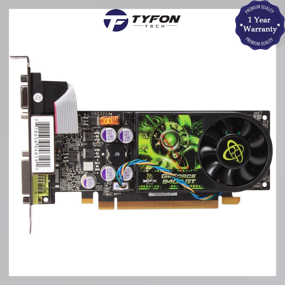 XFX GeForce 9400 GT 512MB GDDR2 128-Bit Video Graphic Card PCI-e Low Profile (Refurbished ...