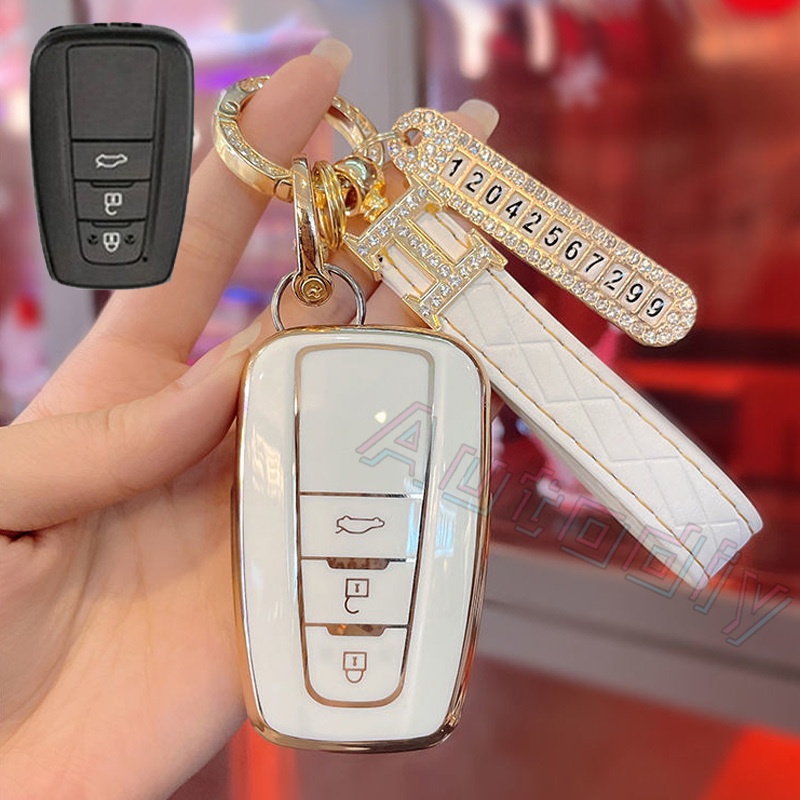 TPU Car Key Cover For Toyota Corolla Altis Corolla Cross Camry CHR RAV ...