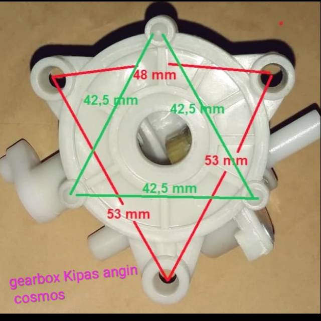Gearbox Gear box wall fan wall fan cosmos Bintang 12 16 inch | Shopee ...