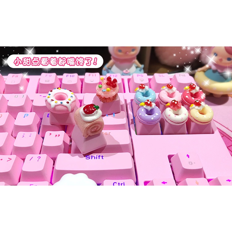 【A Keycap】Mechanical Keyboard Cartoon Cookies Food Cake Flower Dessert ...