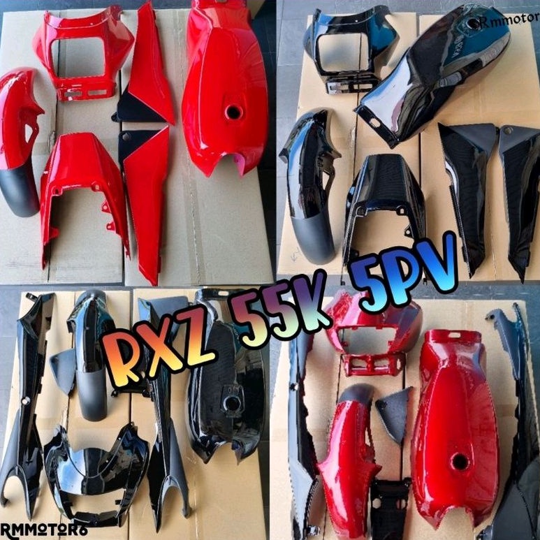 RXZ 55K / 5PV BODY COVER SET ( HLD ) WIHT WITH FUEL TANK YAMAHA ...