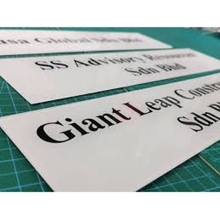 Fully Customised Acrylic name plate/acrylic signage/perspex signage ...