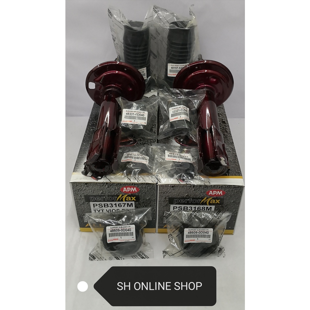 APM PERFORMAX Shock Absorber (Heavy Duty) Front for Toyota Vios NCP93 Yaris NCP91 2008-2013 Year ...