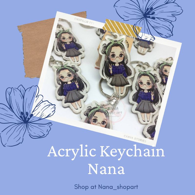 [Nana_shopart] Nana Original Character Acrylic Keychain | Shopee Malaysia