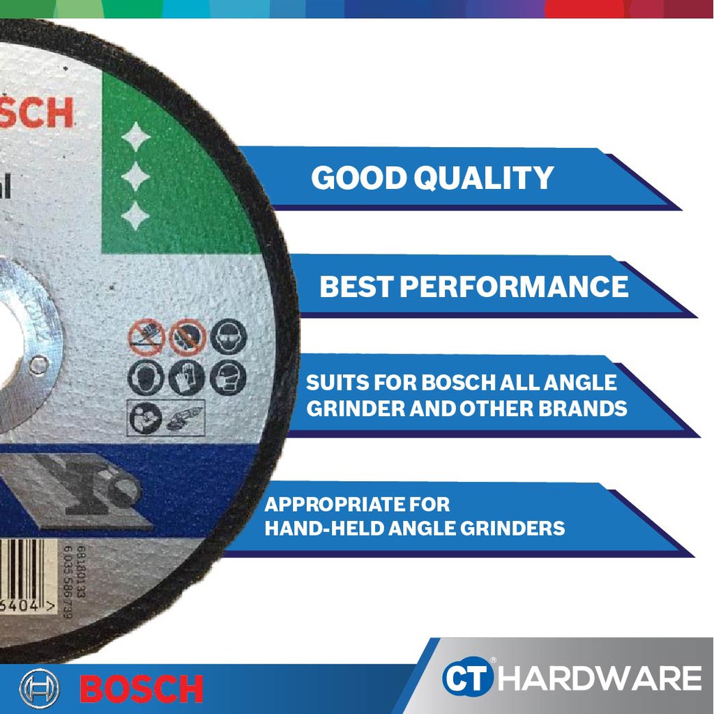 BOSCH 4" METAL CUTTING DISC 105mm x 1.2mm x 16mm FOR STANDARD METAL ...