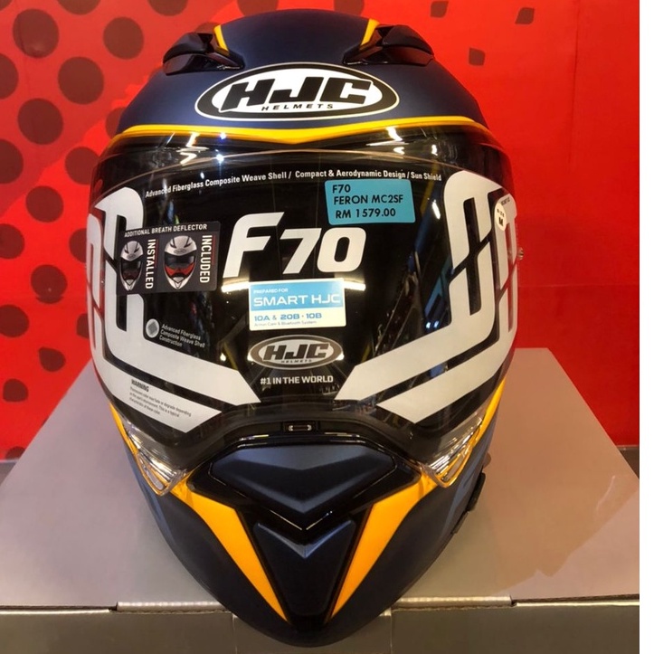FULLFACE HJC F70 FERON MC2SF ( DOUBLE VISOR ) | Shopee Malaysia