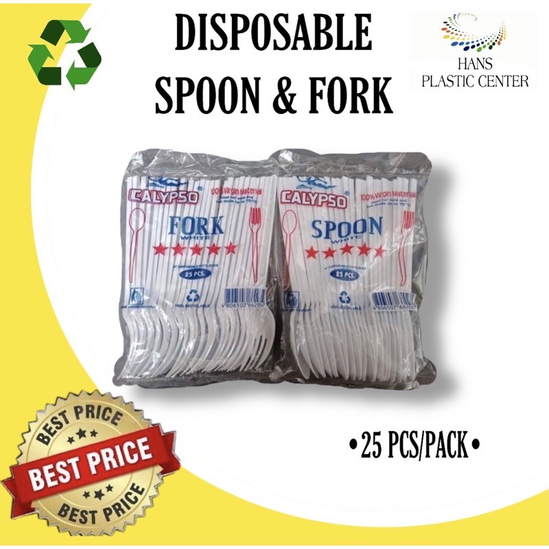 Disposable Spoon and Fork (25pcs/pack) | Shopee Malaysia