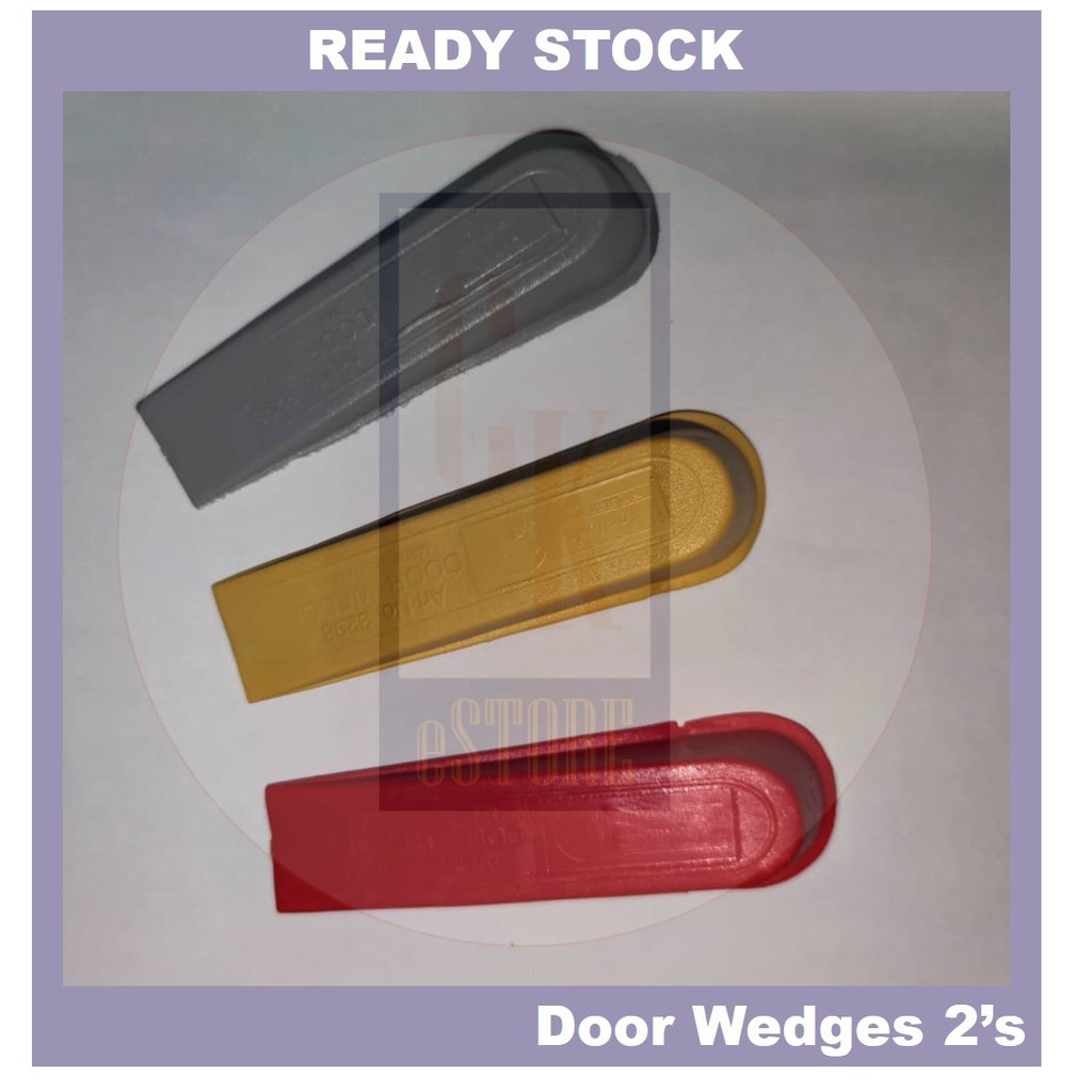 Penyekat Pintu Getah Anti-Slam Door Wedge Stopper 2PCS Penahan Pintu ...