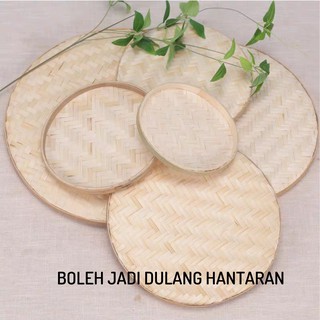 DULANG ROTAN HIASAN BAMBOO TRAY RATTAN SERVING FOOD TRAY TAMPI NORDIC ...