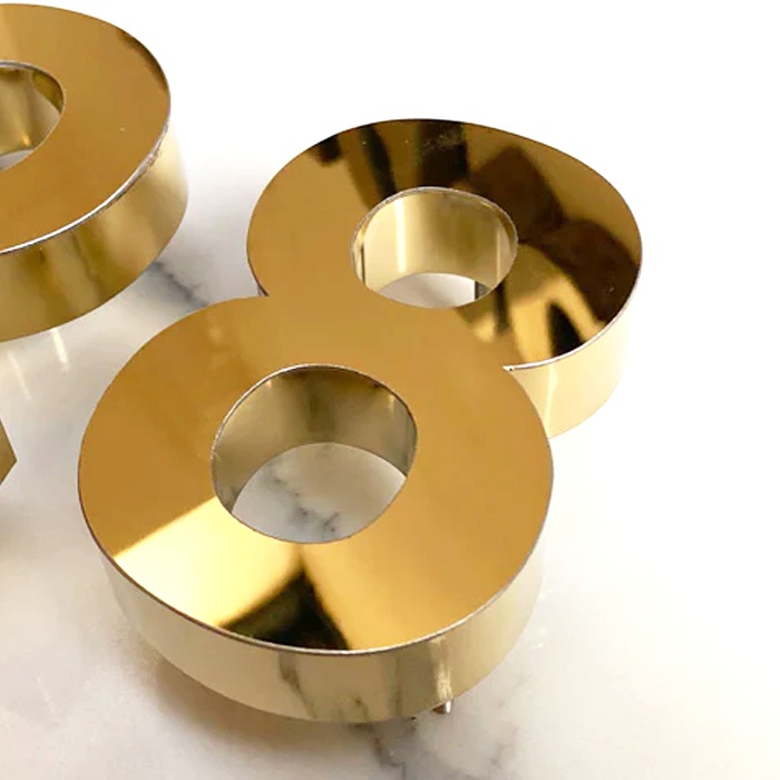 KIN - Customised Modern House Number Plate Stainless Steel 304 House ...