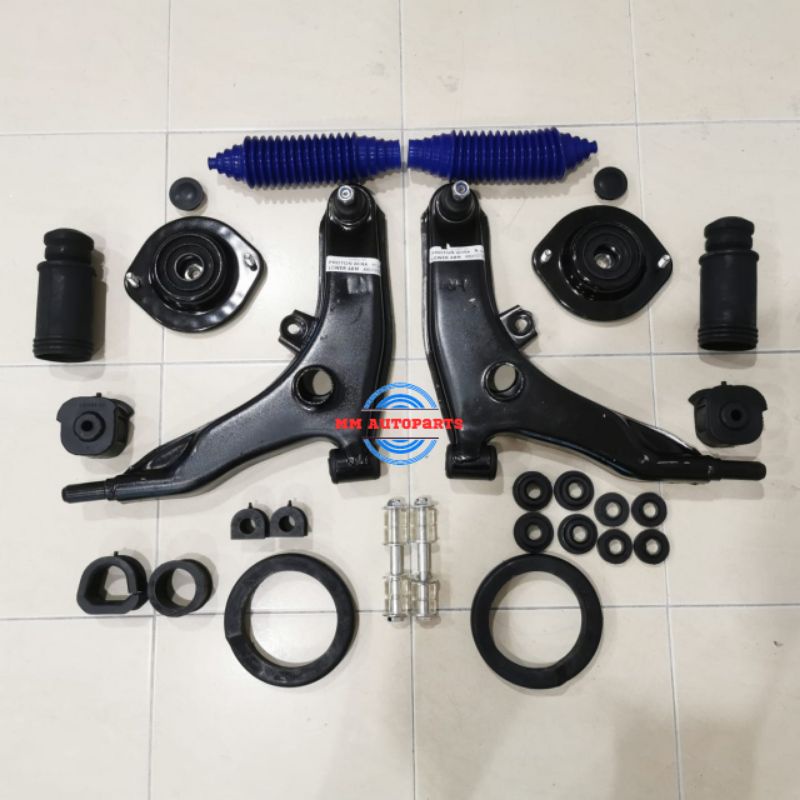 28 ITEM/ FULL SET PROTON WIRA SATRIA PUTRA FRONT LOWER ARM ABSORBER ...