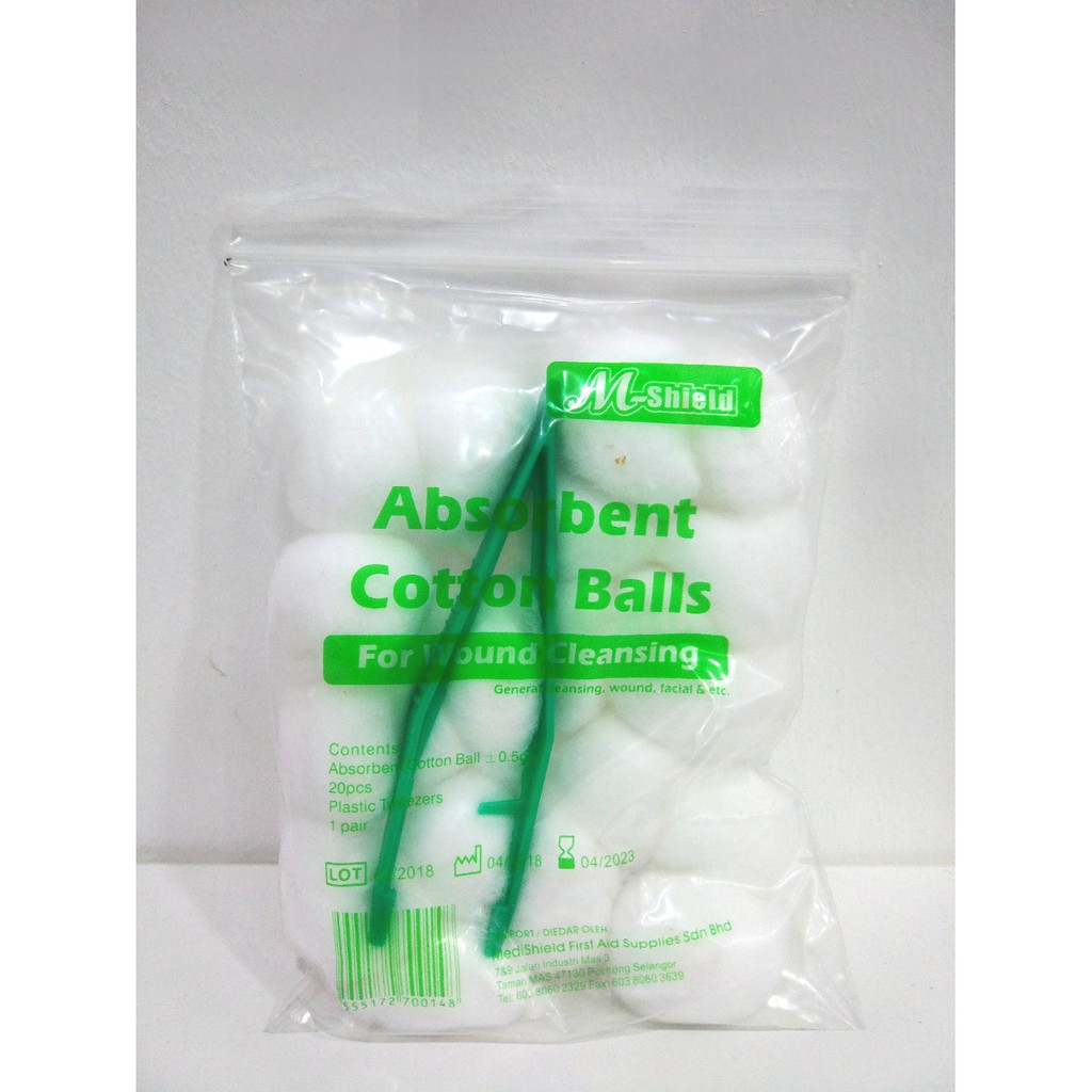 Cotton Balls 20's +Tweezers / Forceps | Shopee Malaysia