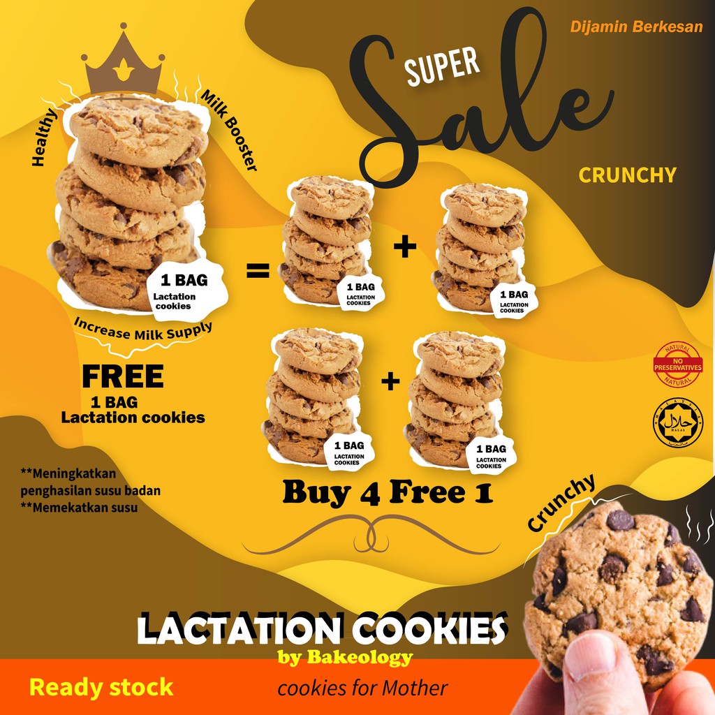 Premium Crunchy Quality Lactation Cookies Homemade Milk booster cookies ...