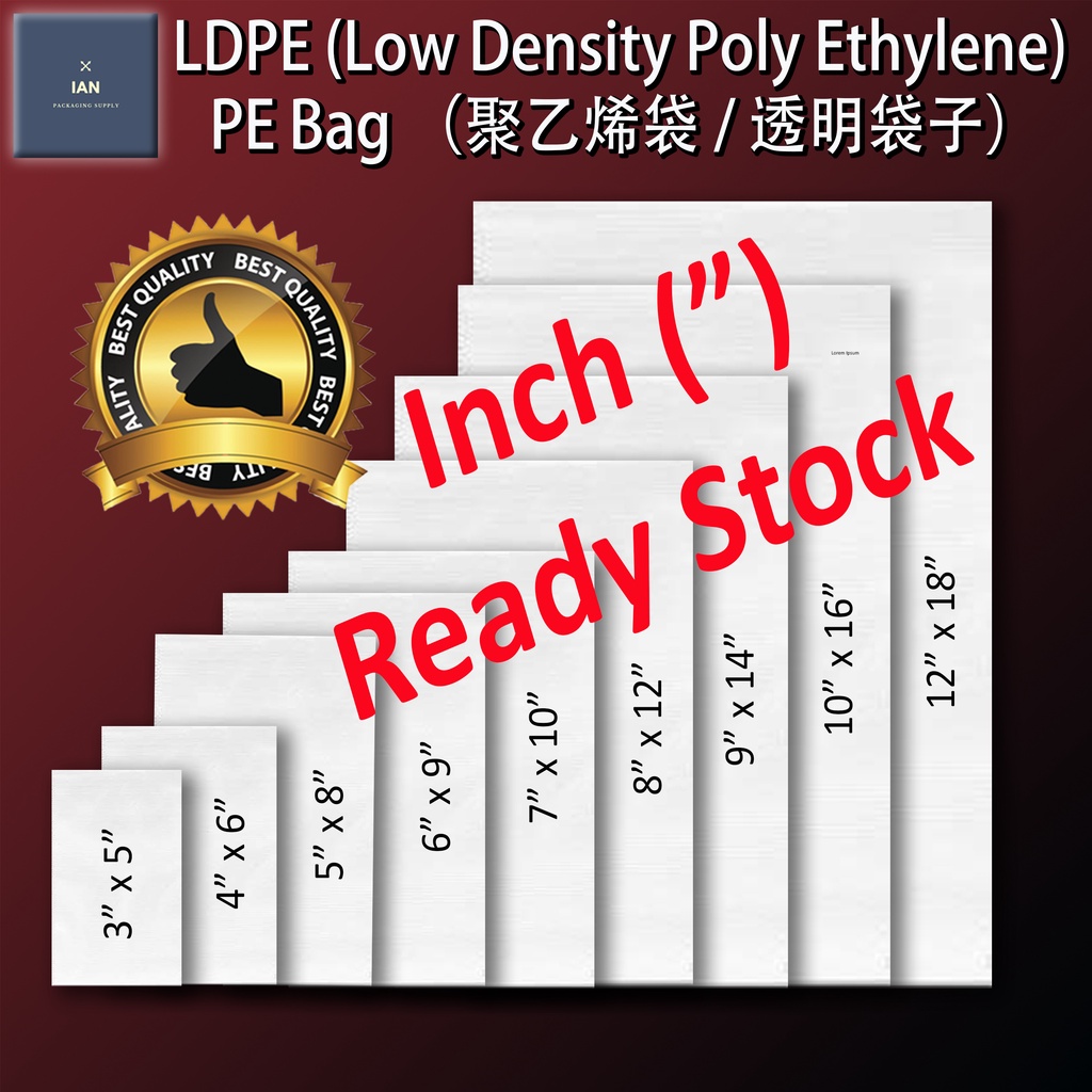 Bag PE / PE Bag / LDPE Bag / Bag Polyethylene / Transparent PE Bag ...
