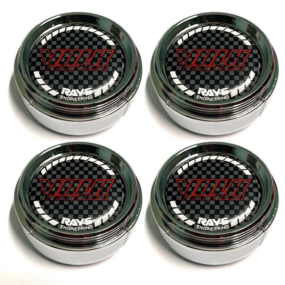 4PC 66MM RAYS center caps wheel cap VOLK RACING RAYS TE37 CE28 RE30 ...