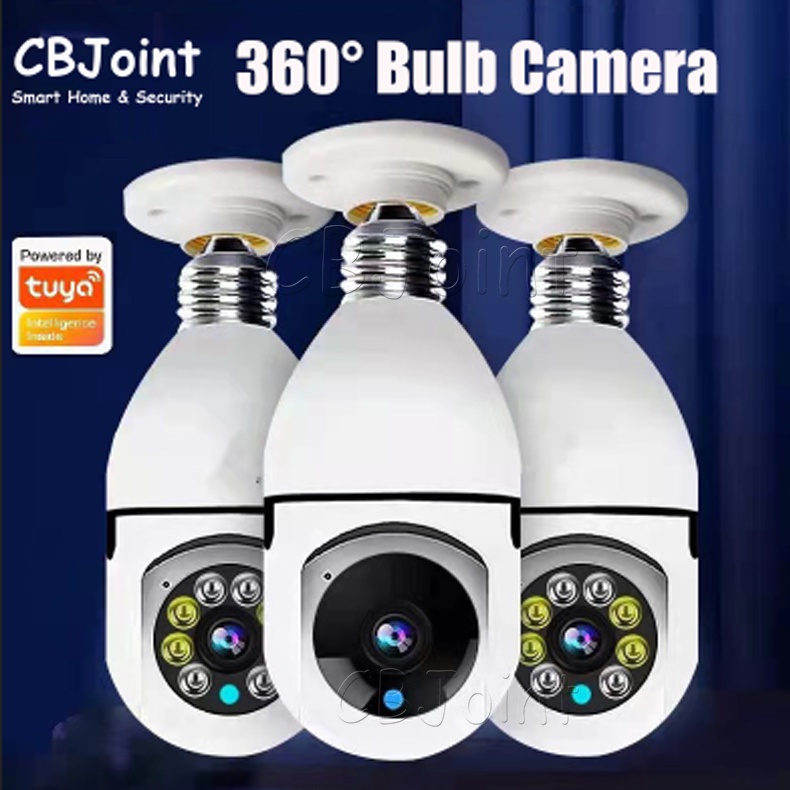 Tuya CCTV Wireless Outdoor WIFI CCTV Bulb CCTV CCTV Wireless CCTV Outdoor Bulb Camera Lampu CCTV ...