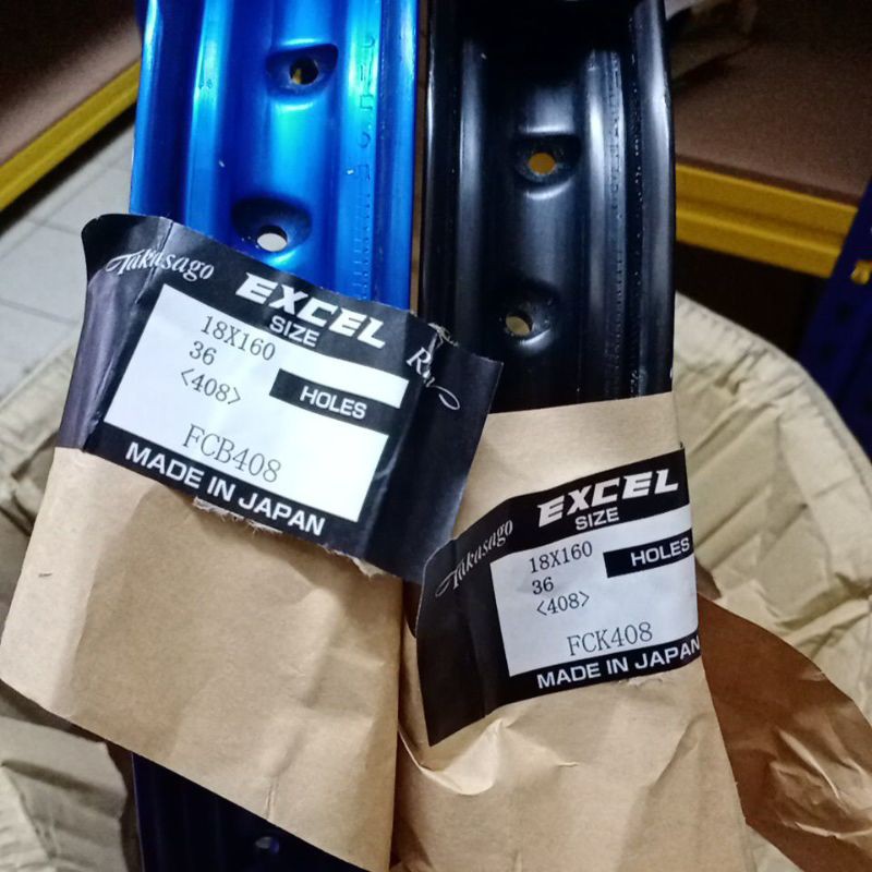 RIM TAKASAGO EXCEL JAPAN Alloy "SATU SET" (1.6x17)/(1.6x18), 36 holes ...