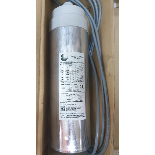 ELCO Capacitor cap bank 440v 525v power capacitor with cable | Shopee Malaysia