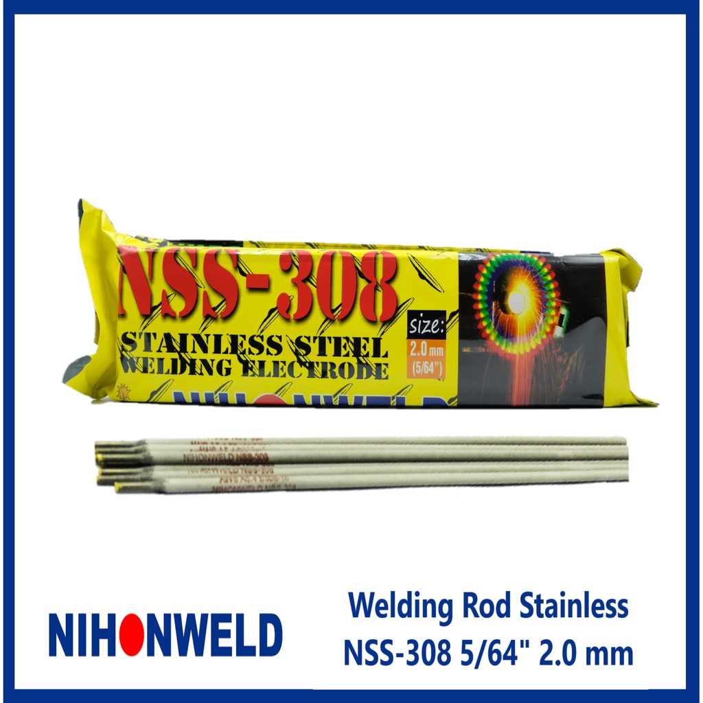 Welding Rod Stainless Nihonweld NSS-308 5/64" 2.0 mm *SOLD PER KILO* | Shopee Malaysia