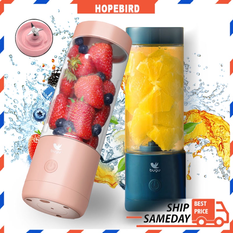 Midea Mini Fruit Blender Original Bugu Portable 4 Blades Fruit Blender ...