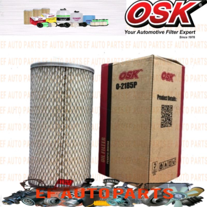 OSK HINO TRUCK LORRY 9'' OIL FILTER O-2185P OSK PROFIA 15607-1011 LORI OSAKA EK100 O-2189 15607 ...