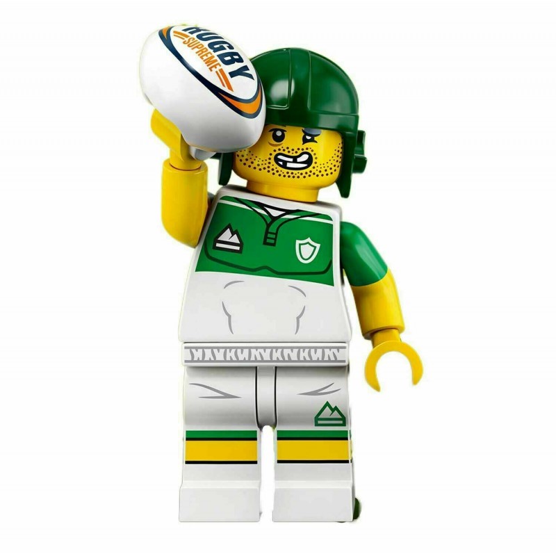 LEGO 71025 Collectible Minifigures Series 19 - Rugby Player | Shopee ...