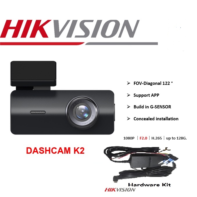 Hikvision K2 Car Dashcam Mini 1080p Dash Cam With G Sensor Parking
