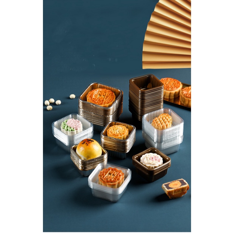 6.5,8cm,8.8cm transparent/color plastic tray 100pcs/mooncake tray ...
