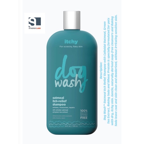 Synergy Labs Dog Wash Shampoo 354ml 100% Sulfate Paraben Silicone Free ...