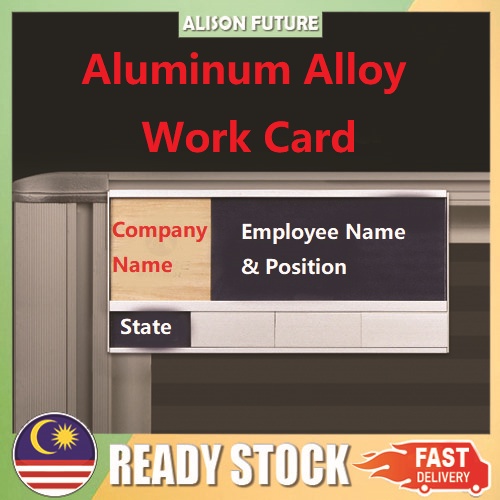 Aluminum Alloy Work Card, Desk Information Card, Seat Card, Name Card ...