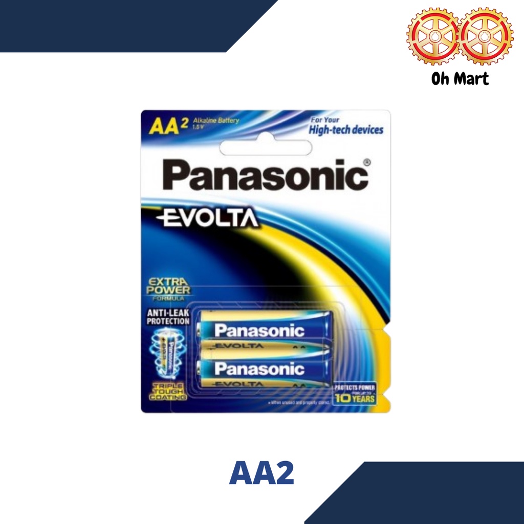 Panasonic Evolta Alkaline Battery AA2/AAA2 2Pcs | Shopee Malaysia