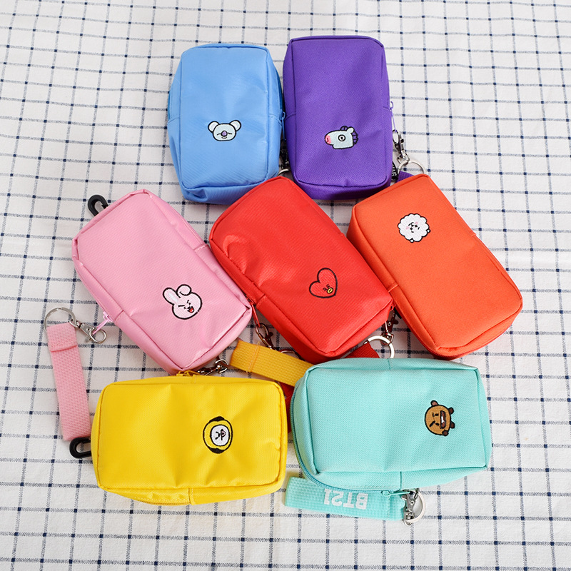 BTS BT21 Tinytan Bangtan OT7 Kpop Merch Sling Bag Mobile Phone Pouch | Shopee Malaysia