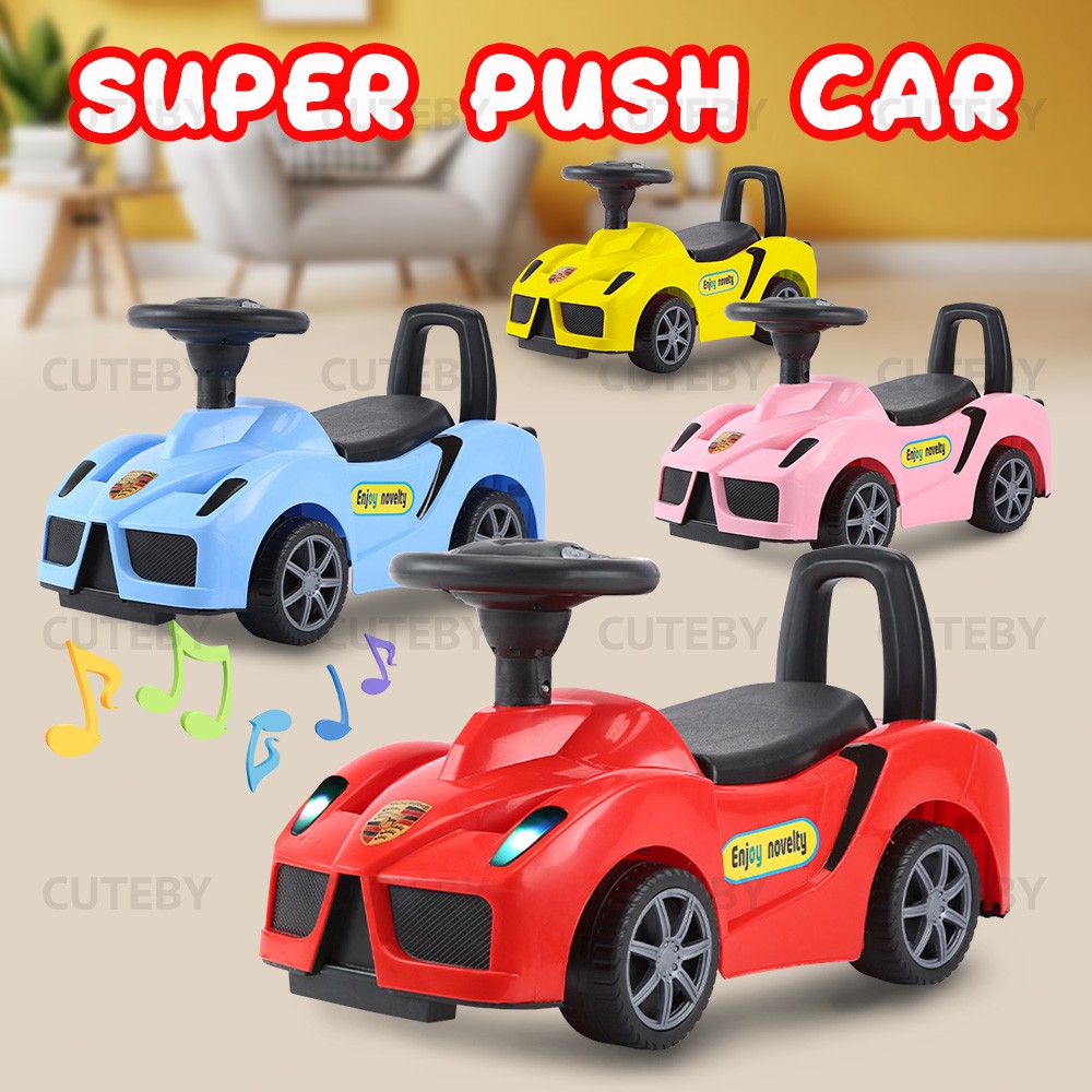 WALKER SUPER PUSH CAR kids ride on push car music& light Children Kids ...