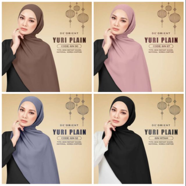 💥 TUDUNG NEELOFA YURI PLAIN 💥 | Shopee Malaysia